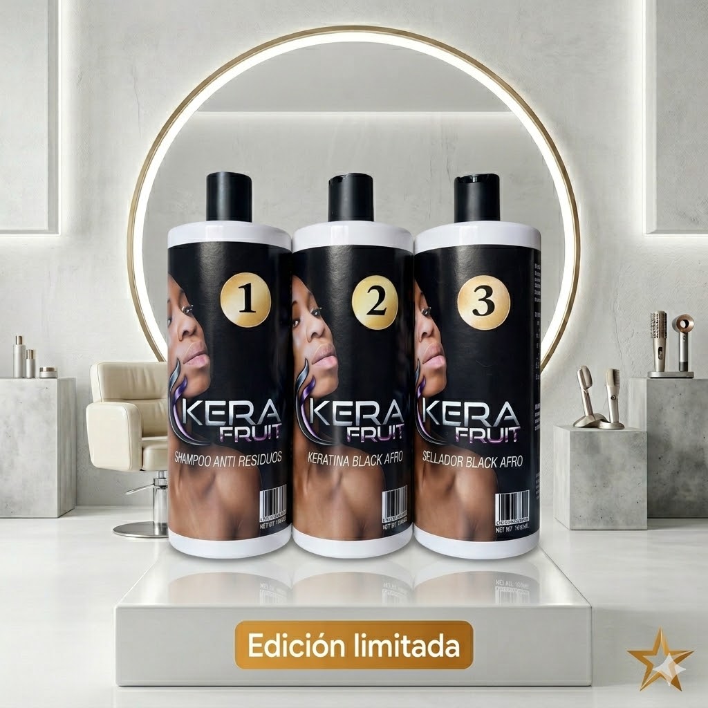 1 KIT de Keratina KERA FRUIT BLACK AFRO (Ultra Alisante) — Tu Keratina